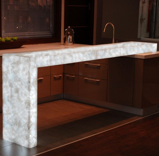 Encimera de piedra semipreciosa - GEMSTONE ROSE QUARTZ - ARTISTIC TILE ...