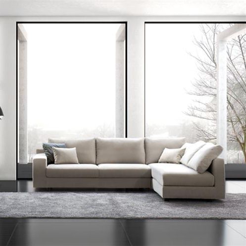 Sofá de esquina - DAKOTA - GRASSOLER - beis / de tejido / para edificio público