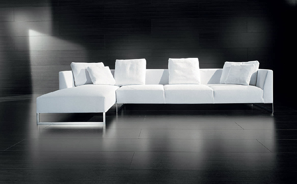 Sofá modular - SEVEN - CasaDesùs - contemporáneo / de tejido / blanco