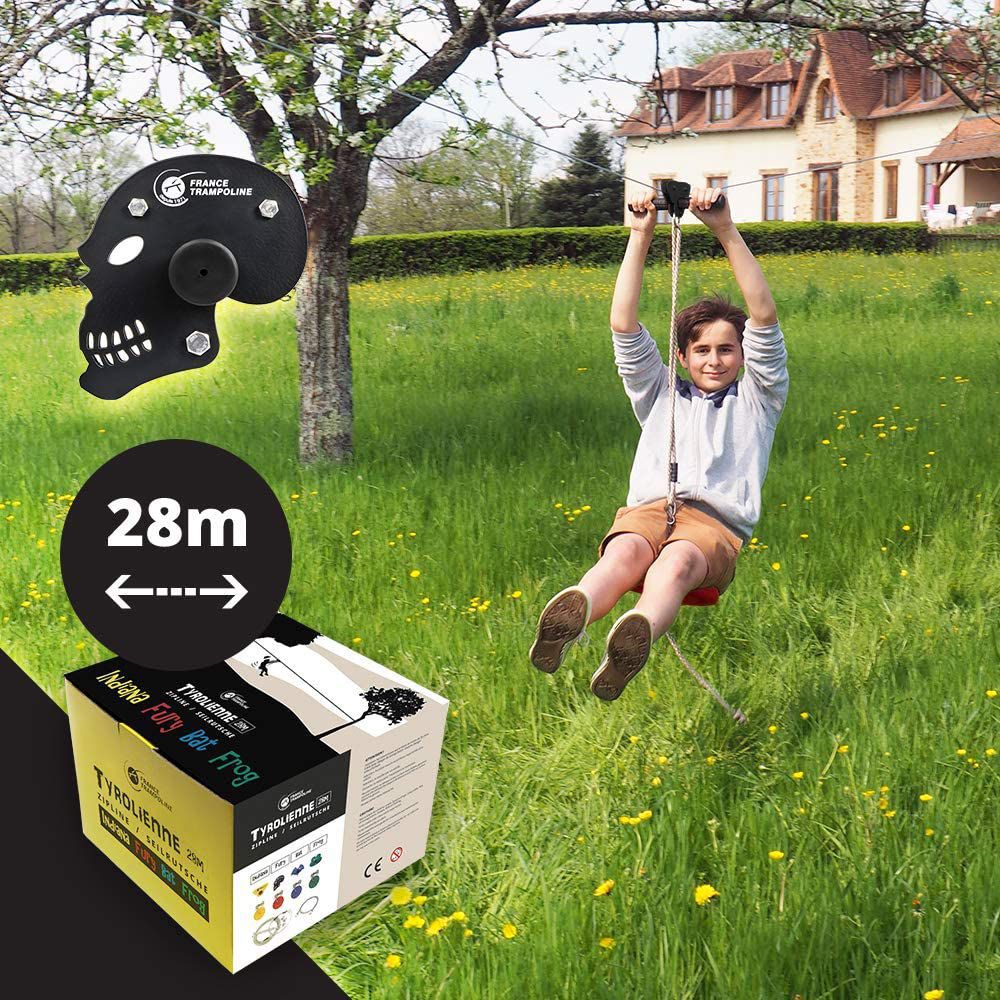 Tirolina para parque infantil - TYROLIENNE FURY - France Trampoline