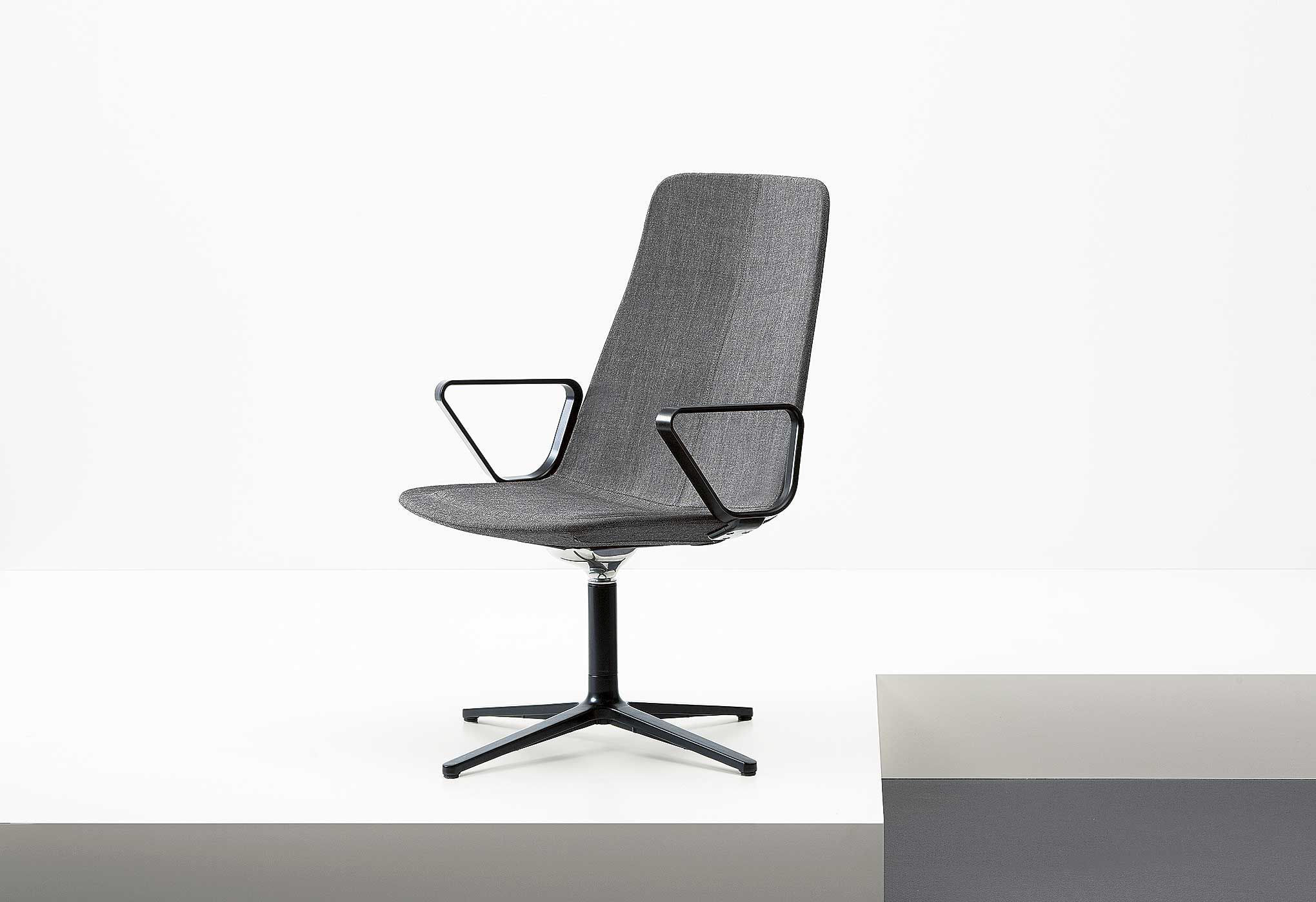 Silla de oficina contemporánea / con patas en forma de estrella ...