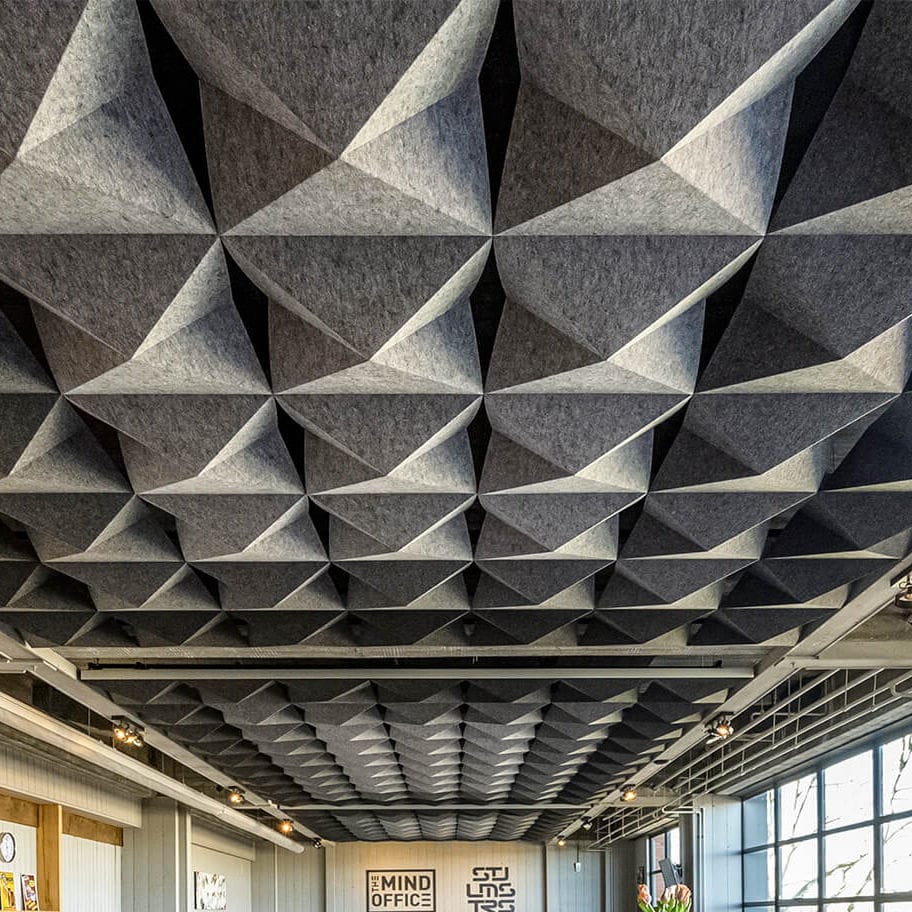 Techo de fieltro - HeartFelt® Origami - Hunter Douglas Architectural ...