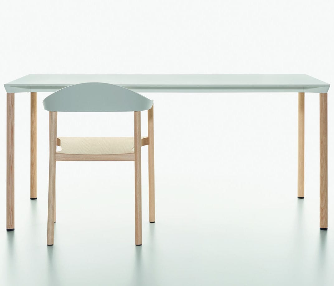 Mesa contemporánea - MONZA - PLANK - de fresno / de material laminado / de HPL