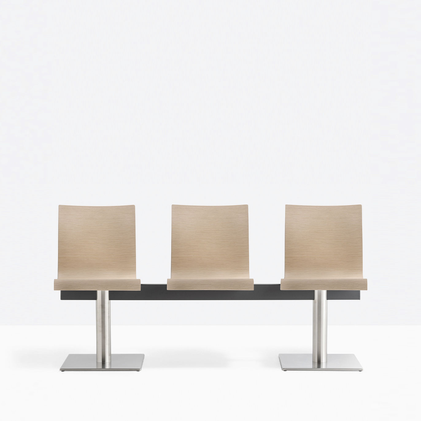 Hilera de sillas de acero inoxidable - KUADRA XL 2613 - PEDRALI - de ...