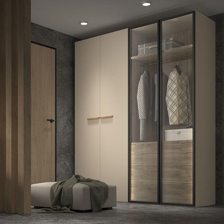 Armario contemporáneo - MOE-STEEL - Arlex - de madera / de vidrio / con ...