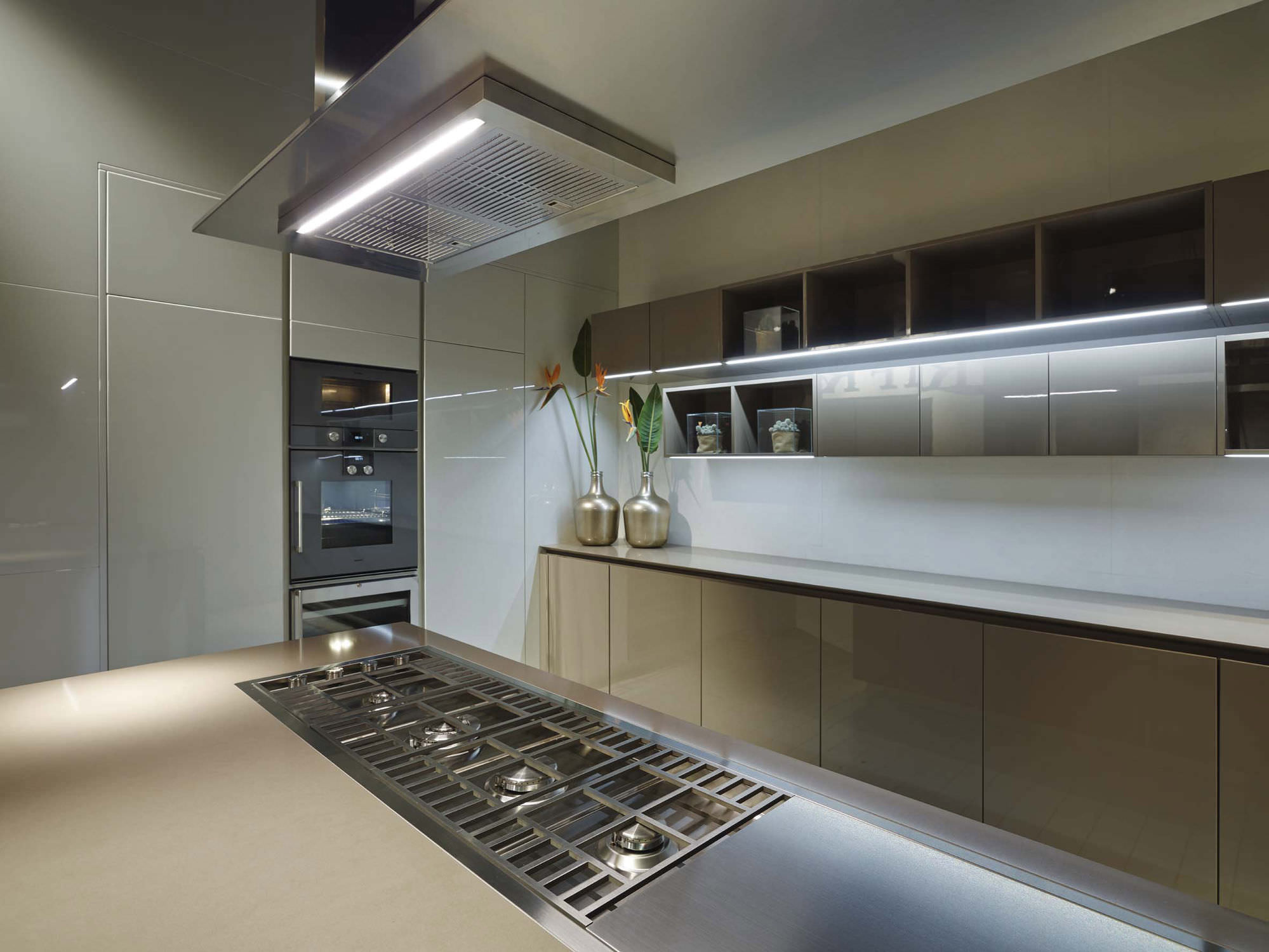 Campana extractora de isla - FLY - RI.FRA MOBILI - integrada en la ...