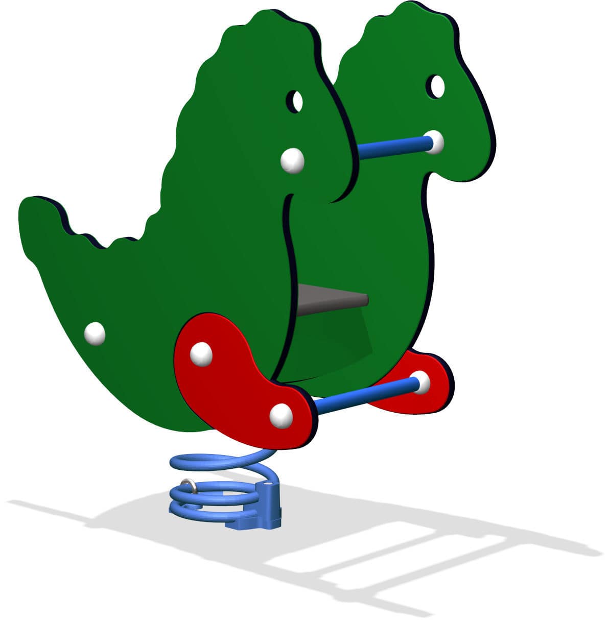 Balancín de muelles de contrachapado - M113 - KOMPAN - animal / monoplaza