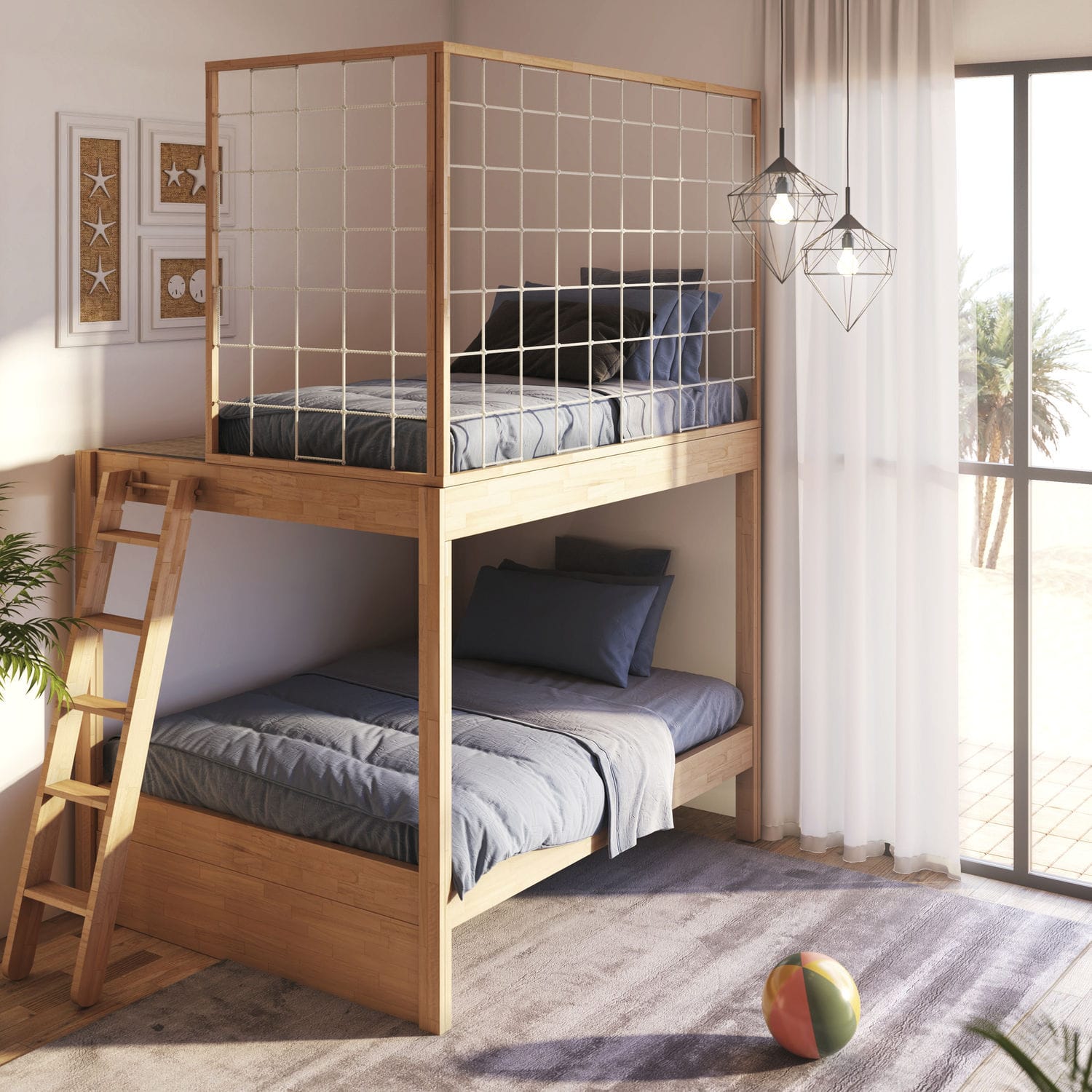 Litera - MARE - Cinius - individual / contemporánea / de madera