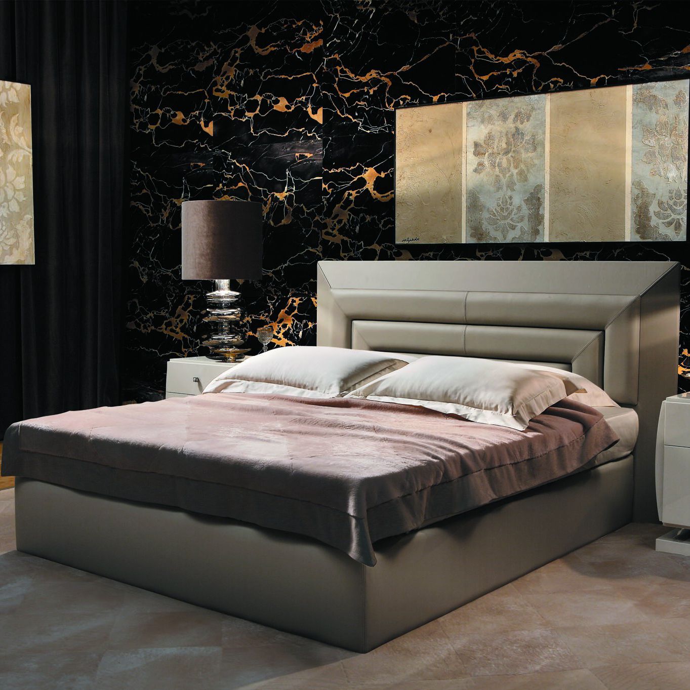 Cama de matrimonio - MASTER: EBERLOW - SMANIA - contemporánea / de ...