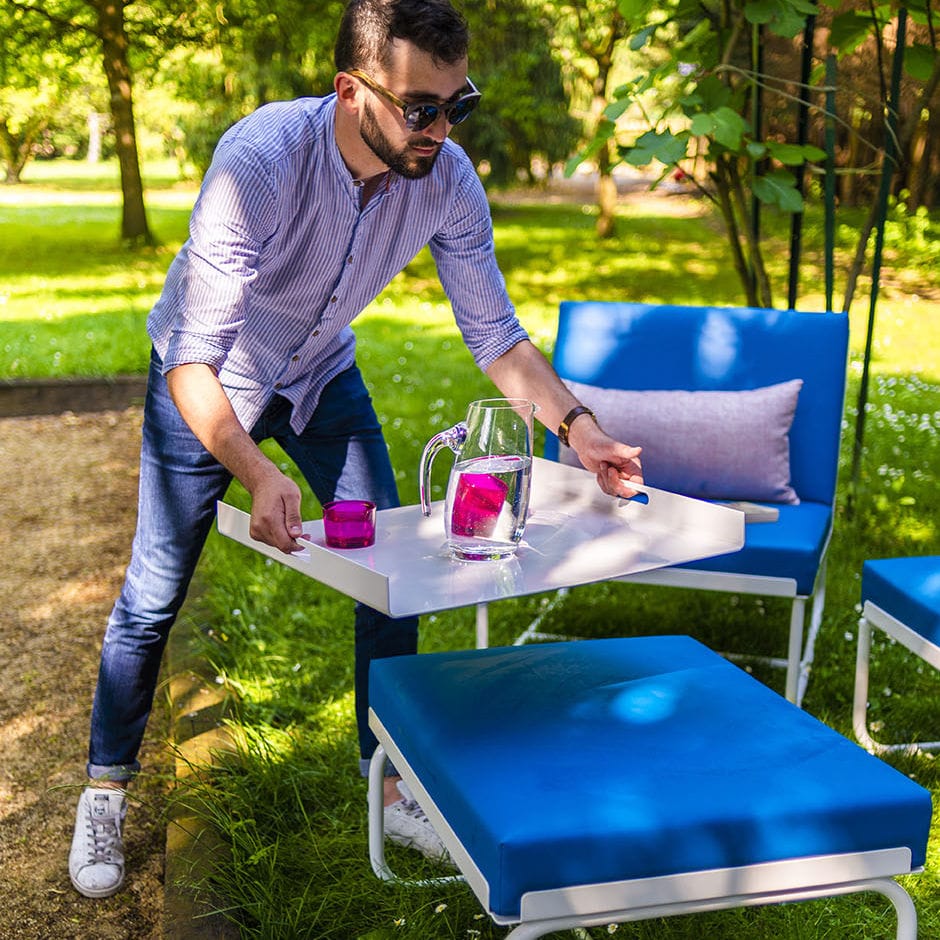 Bandeja de servicio de aluminio - Art'Mely - para uso residencial