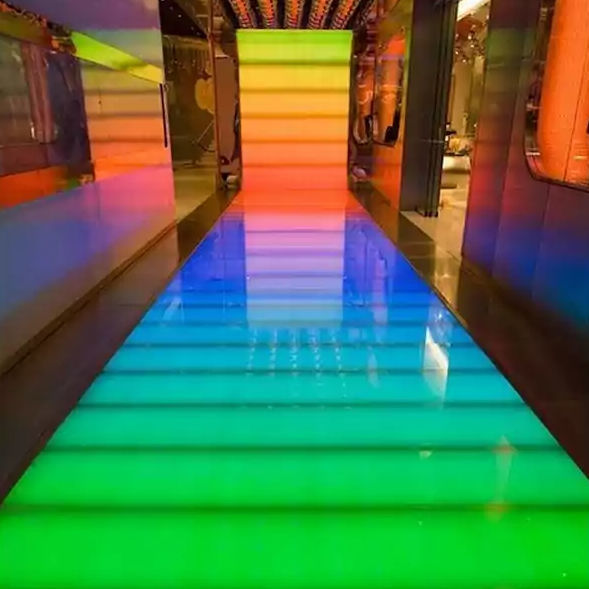 Panel led de pared - Polimer Tecnic - de suelo / RGB / con retroiluminación