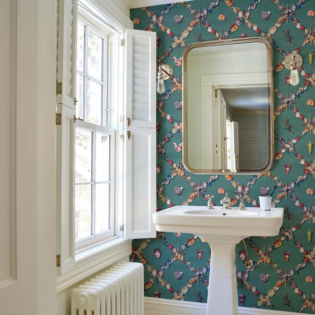 Papel pintado contemporáneo - GROTTO TREILLAGE - F. SCHUMACHER & CO ...