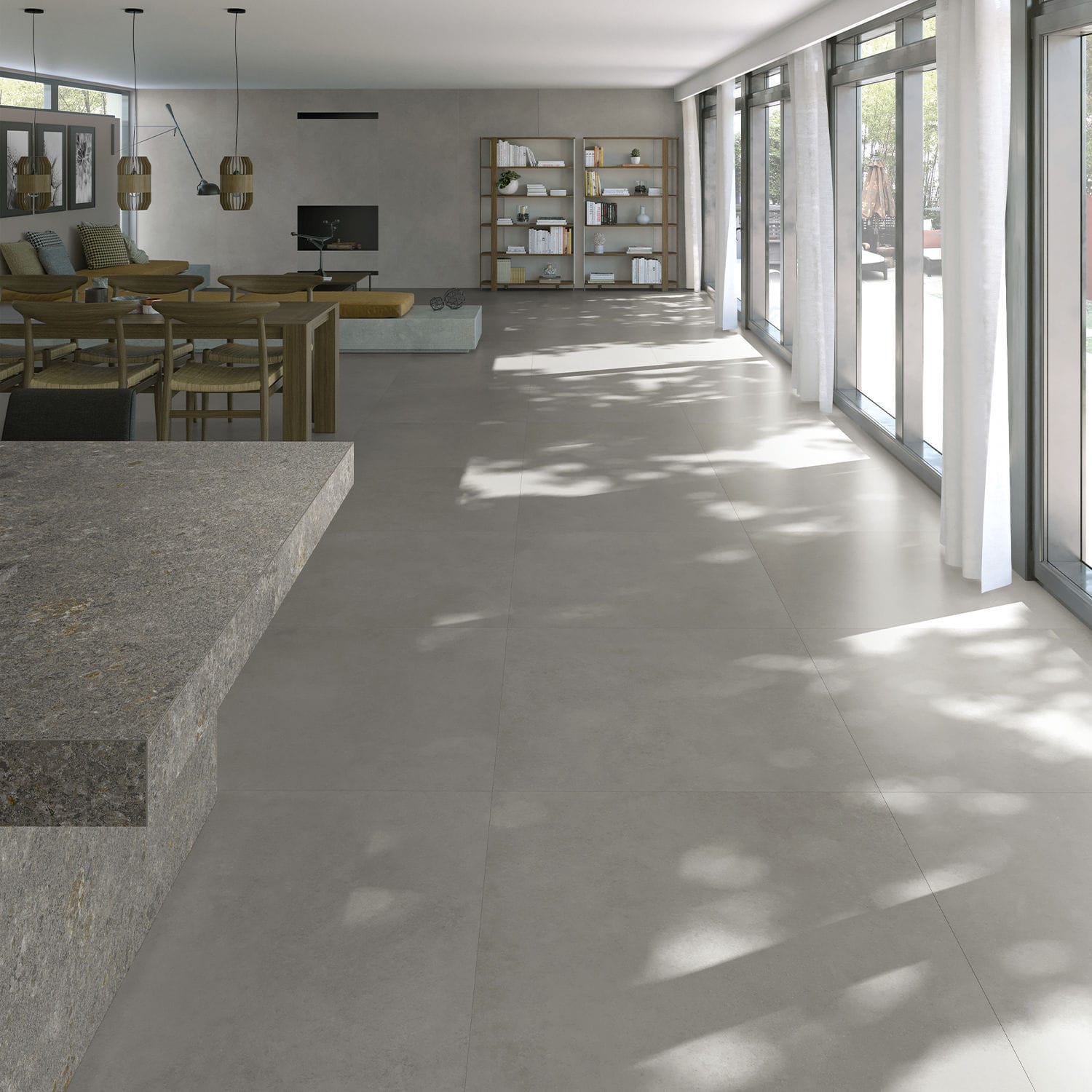 Baldosa de interior / de exterior / para suelo / de gres porcelánico ...