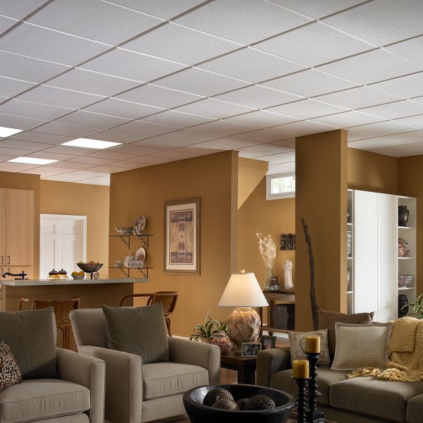 Falso techo de fibra mineral - SAND PEBBLE - Armstrong ceilings - USA - en losas / tipo panel ...