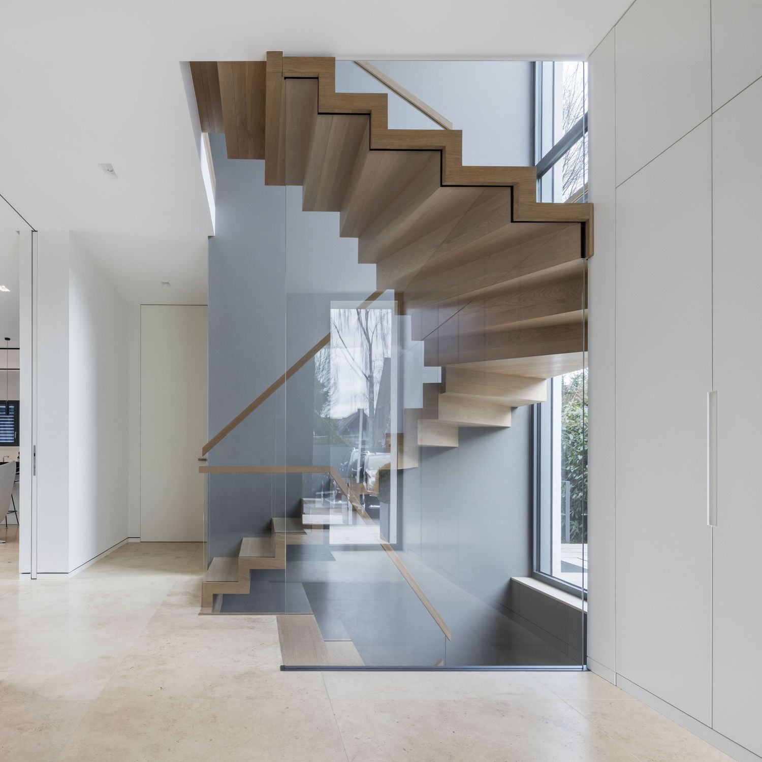 Escalera en U - ZIGZAG WINDER - Siller Stairs - con peldaños de roble ...