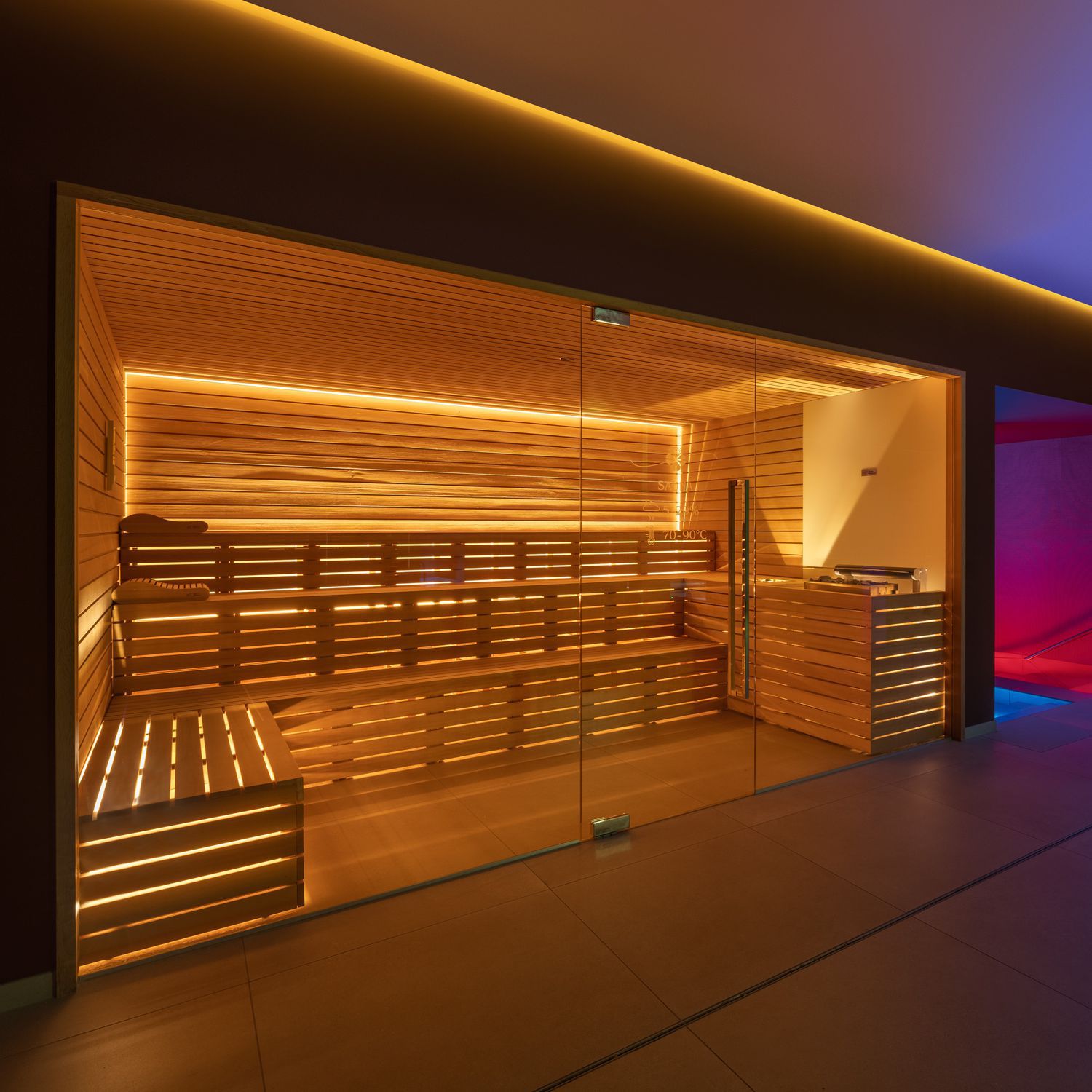 Sauna finlandesa - Myrtha Pools - para centro de bienestar / para hotel ...