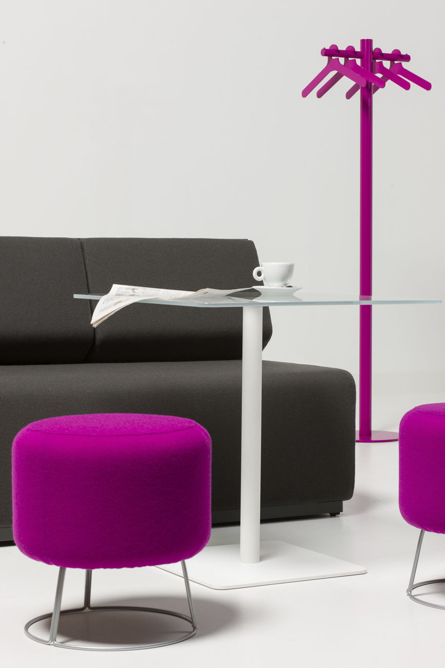 Banqueta contemporánea - TEAM 6102 - Cascando - de tejido / para el ...