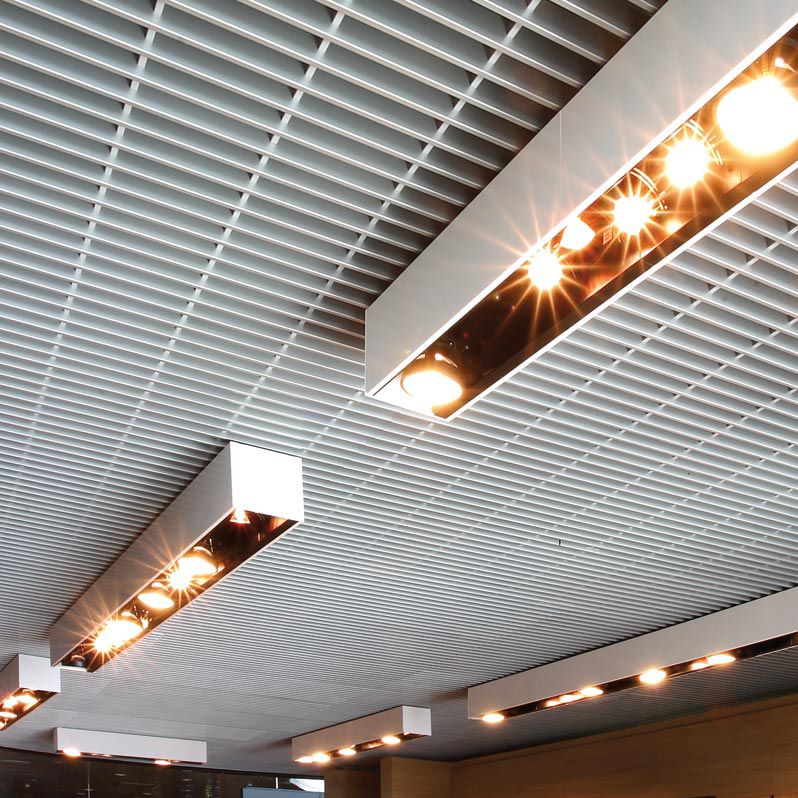 Falso techo de aluminio - DUALGRID - Atena spa - tipo panel / de ...