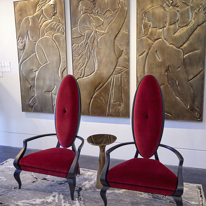 Velador contemporánea - 76-0356 BELLINI - Christopher Guy - de vidrio templado / con base de ...