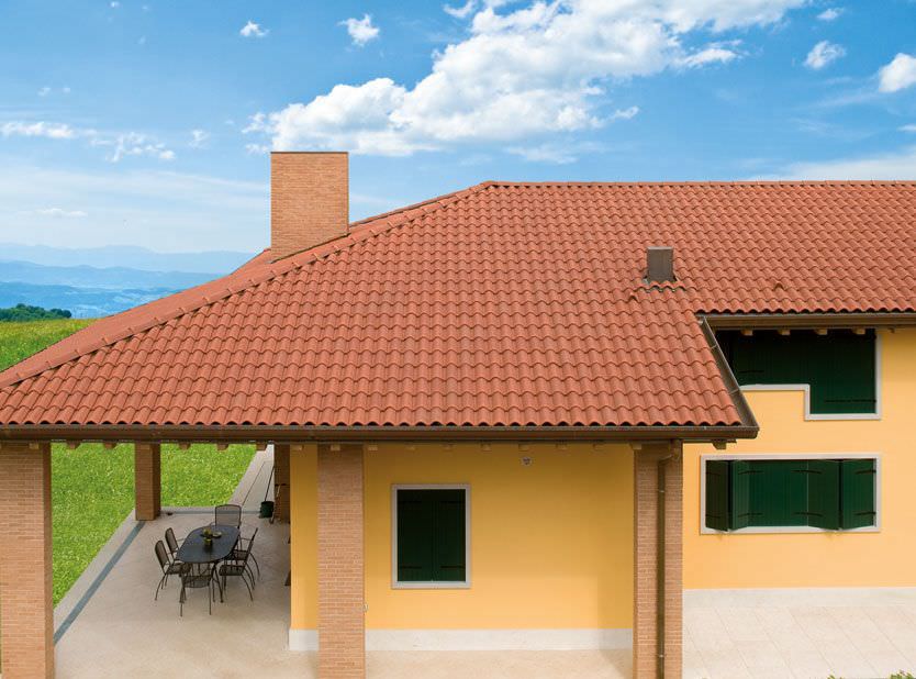 Teja portuguesa - ROSSO - INDUSTRIE COTTO POSSAGNO - de arcilla / roja ...