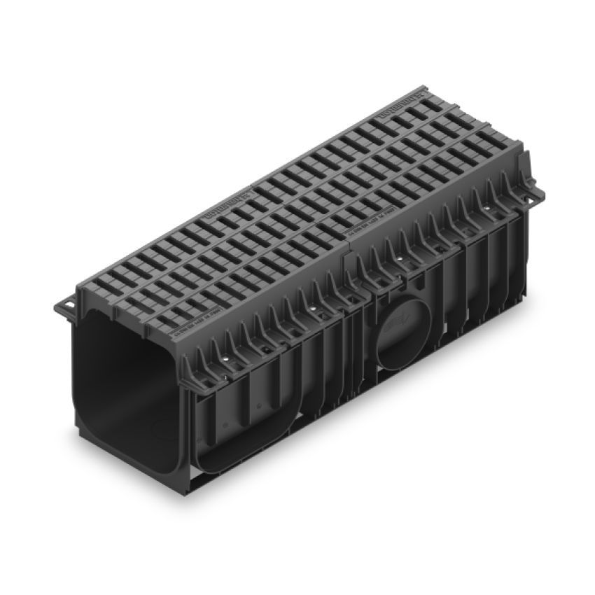 Canal de drenaje con rejillas - RECYFIX MONOTEC ULTRA - HAURATON - de ...