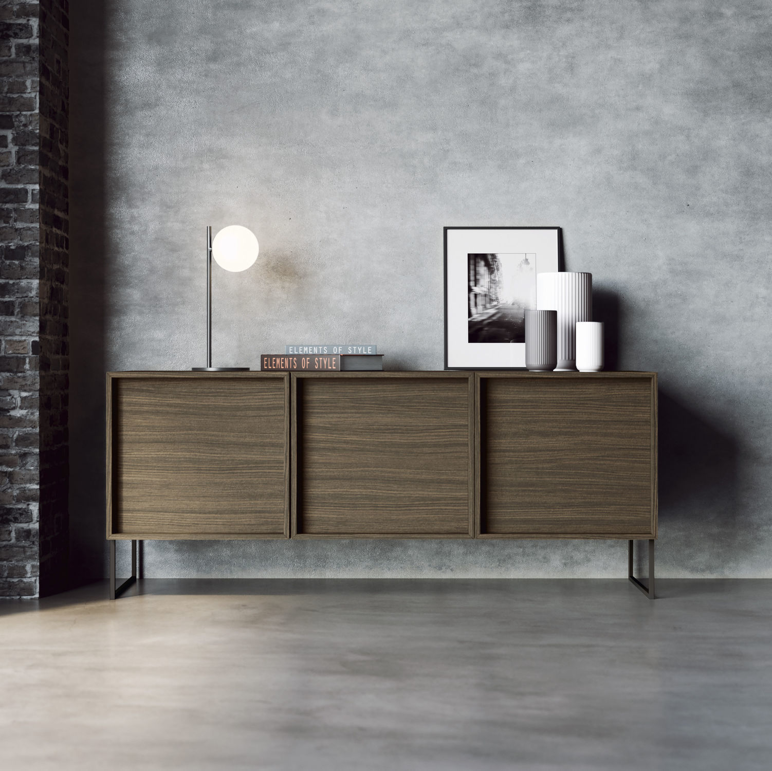 Aparador contemporáneo - ALMA - Doimo Salotti - de melamina / con ...