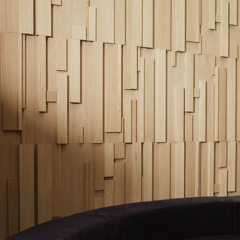 Panel decorativo de pared - MODULAR - Emmemobili - de madera / con relieve