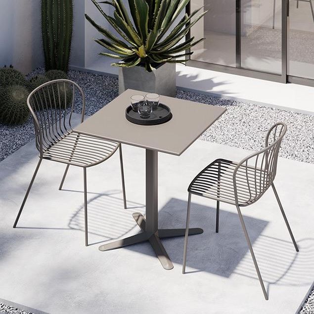 Silla contemporánea - AMITHA - Gaber - de exterior / de metal pintado / apilable