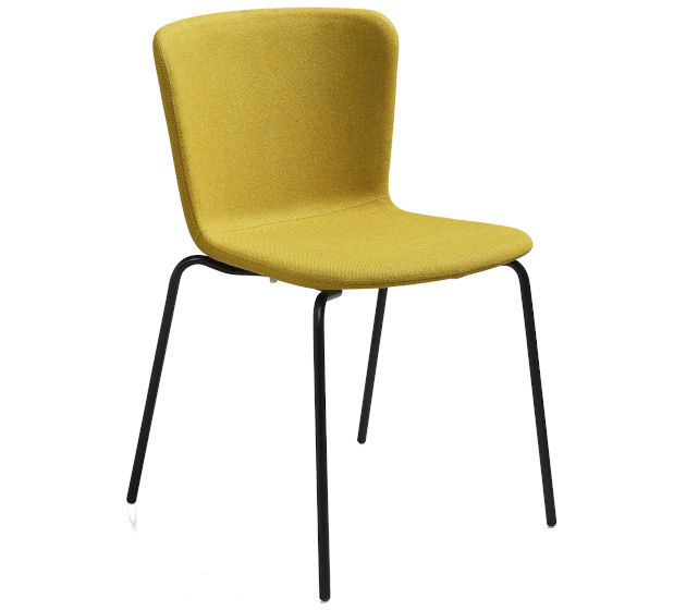 Silla contemporánea - CALLA S M - Midj - de tejido / de cuero / contract