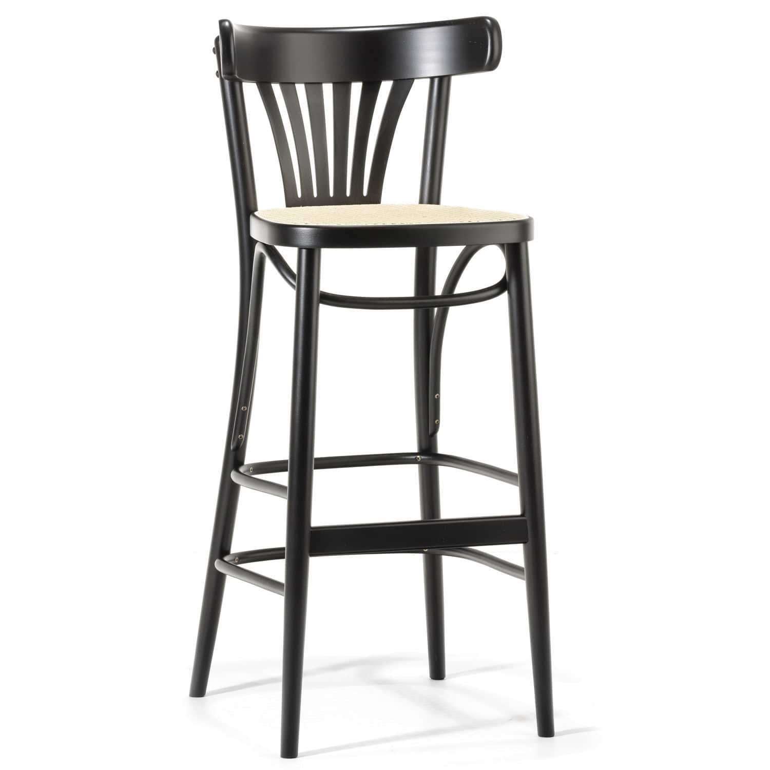 Silla de bar clásica - 56 - TON a.s. - de interior / de tejido / de cuero