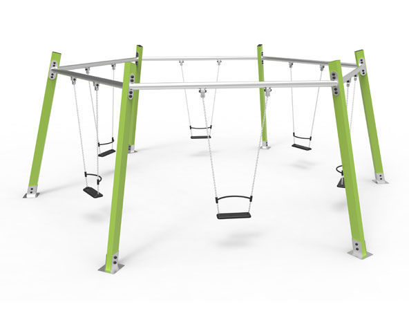 Columpio de metal - HEXA CROME - Benito - para parque infantil / múltiple
