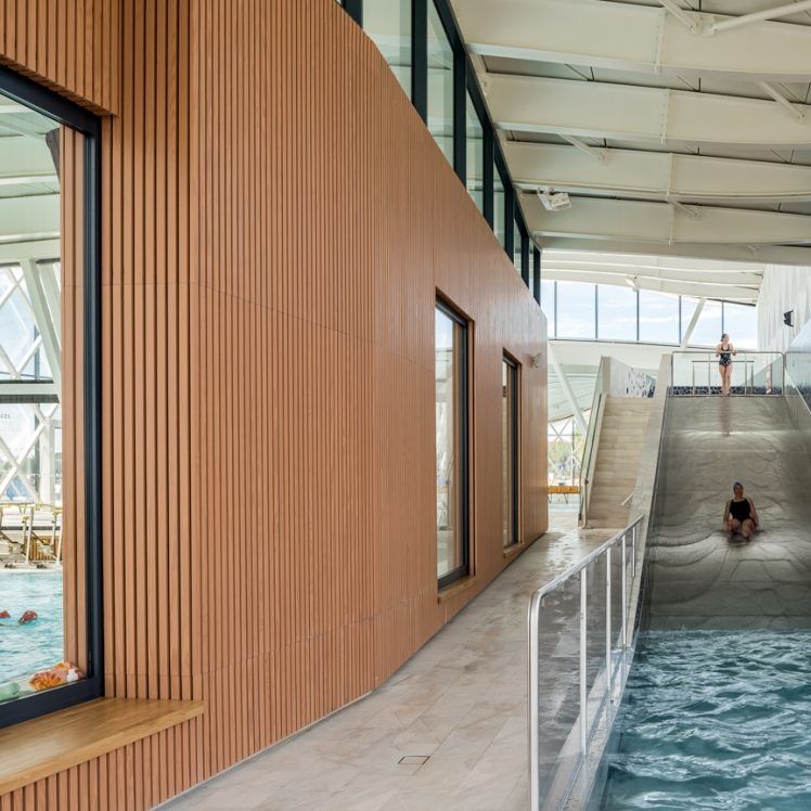 Panel acústico para muro - LINEA 4.2.1 - LAUDESCHER - de abeto de ...