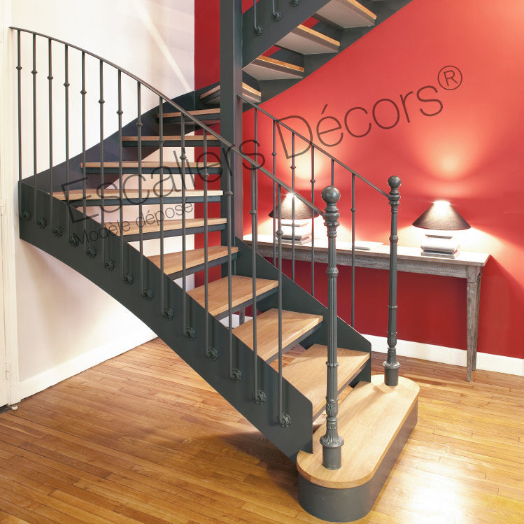 Escalera en U - BISTROT DT78 ESCA'DROIT® - ESCALIERS DECORS - con ...