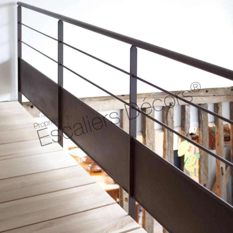 Barandilla de acero - DH55 - ESCALIERS DECORS - con paneles / con ...