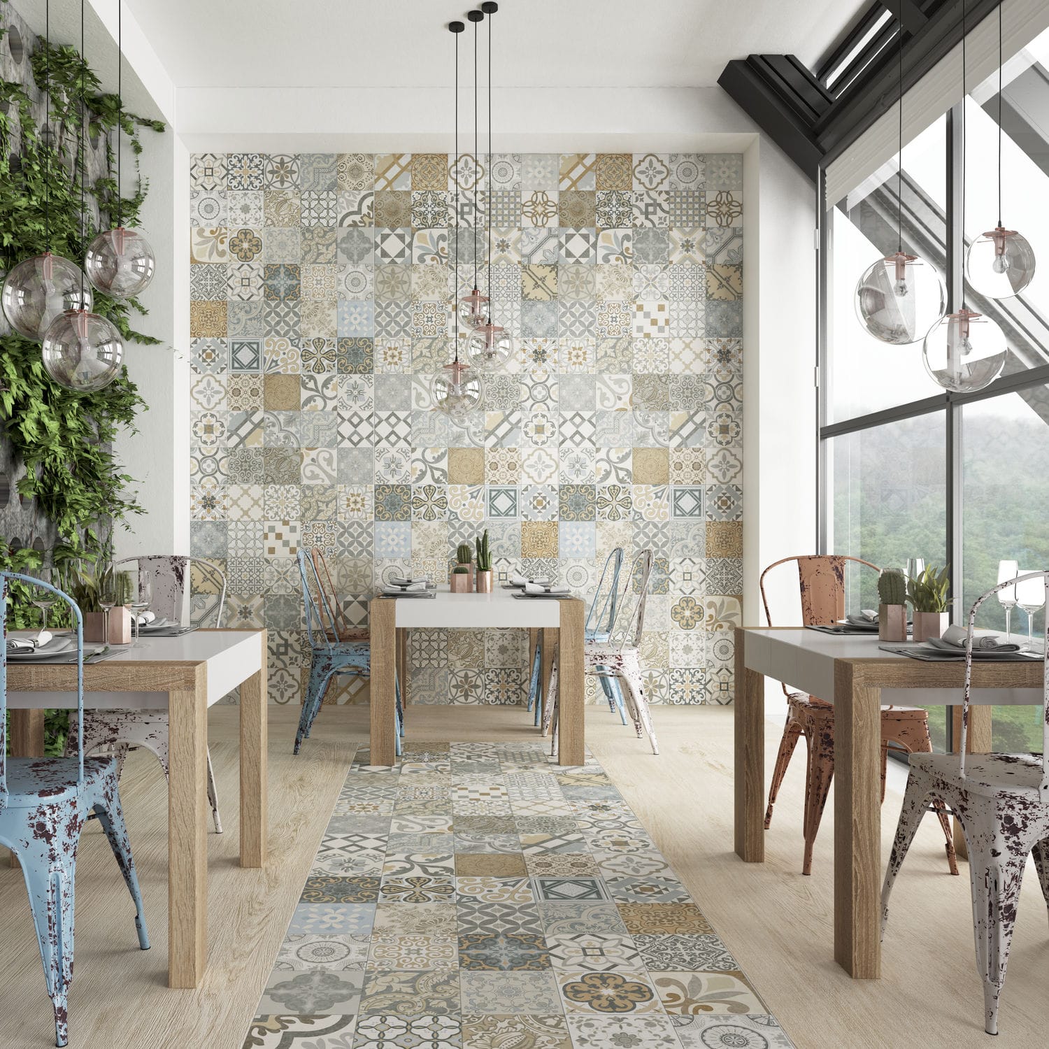 Baldosa de gres porcelánico - TECHLAM® : COLONIAL - Levantina - pulida ...