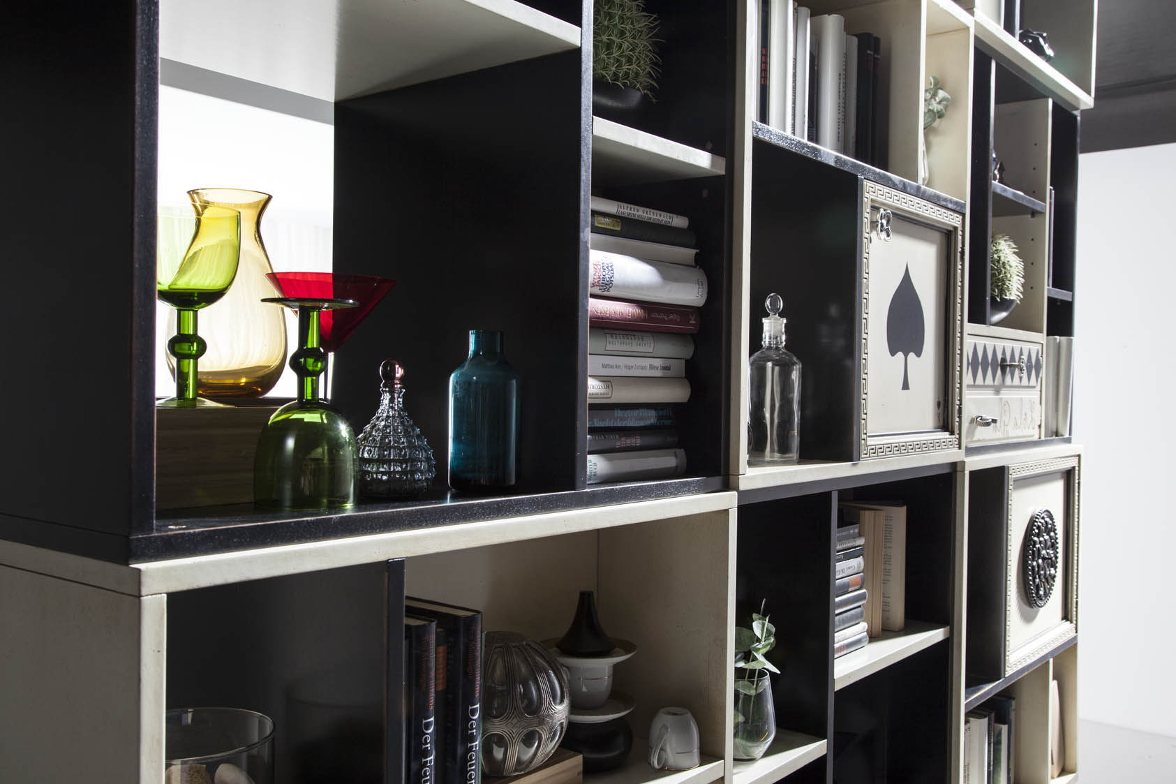 Biblioteca modular / contemporánea / de madera / a medida - VINTAGE ...