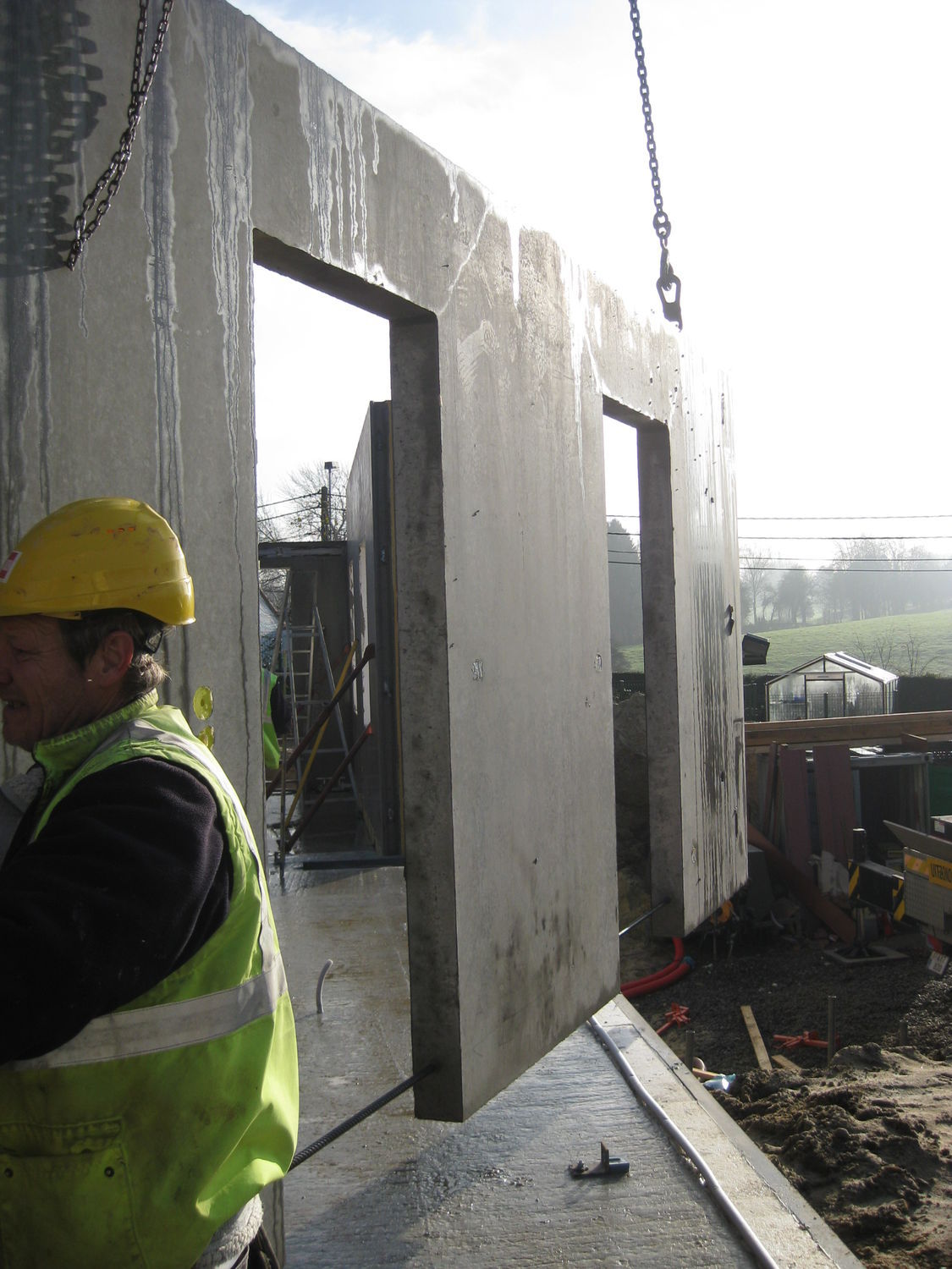 Muro de hormigón armado - Alpha Béton - con paneles modulares ...