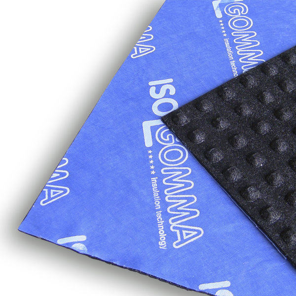 Aislante acústico - POINT - Isolgomma - de caucho / tipo panel / para forjado