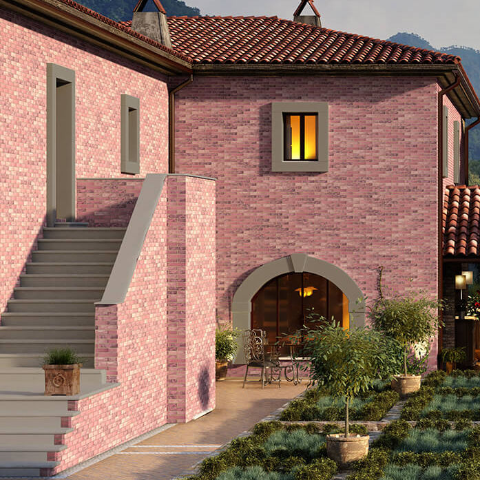 Ladrillo para fachada - RUSTICO - PICA - macizo / envejecido / hecho a mano