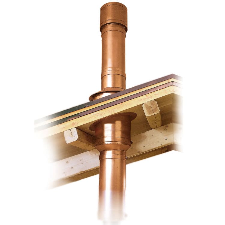 Conducto de humo de acero inoxidable - TIMBER ROOF THROUGH SYSTEM ...