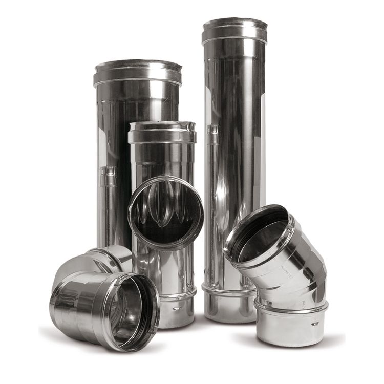 Conducto de humo de acero inoxidable - ECN - LANDINI - de silicona