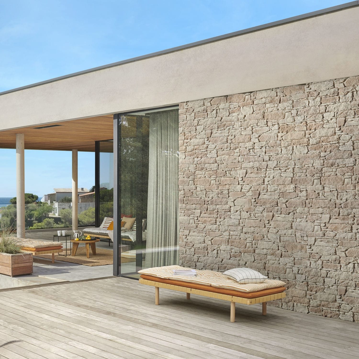 Revestimiento mural de piedra reconstituida - TERTUS - ORSOL - interior ...