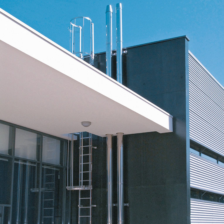 Conducto de humo de acero inoxidable - CONDENSOR - CHEMINEES POUJOULAT ...