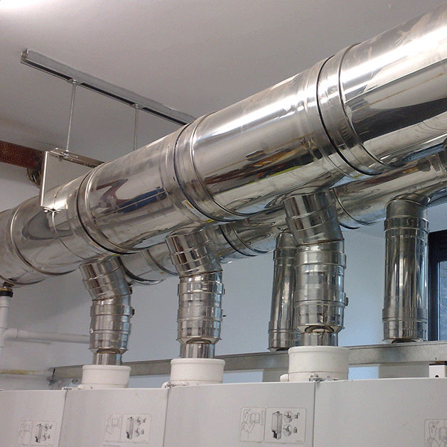 Conducto de humo de metal - SYSTEM CASCADE - CHEMINEES POUJOULAT ...