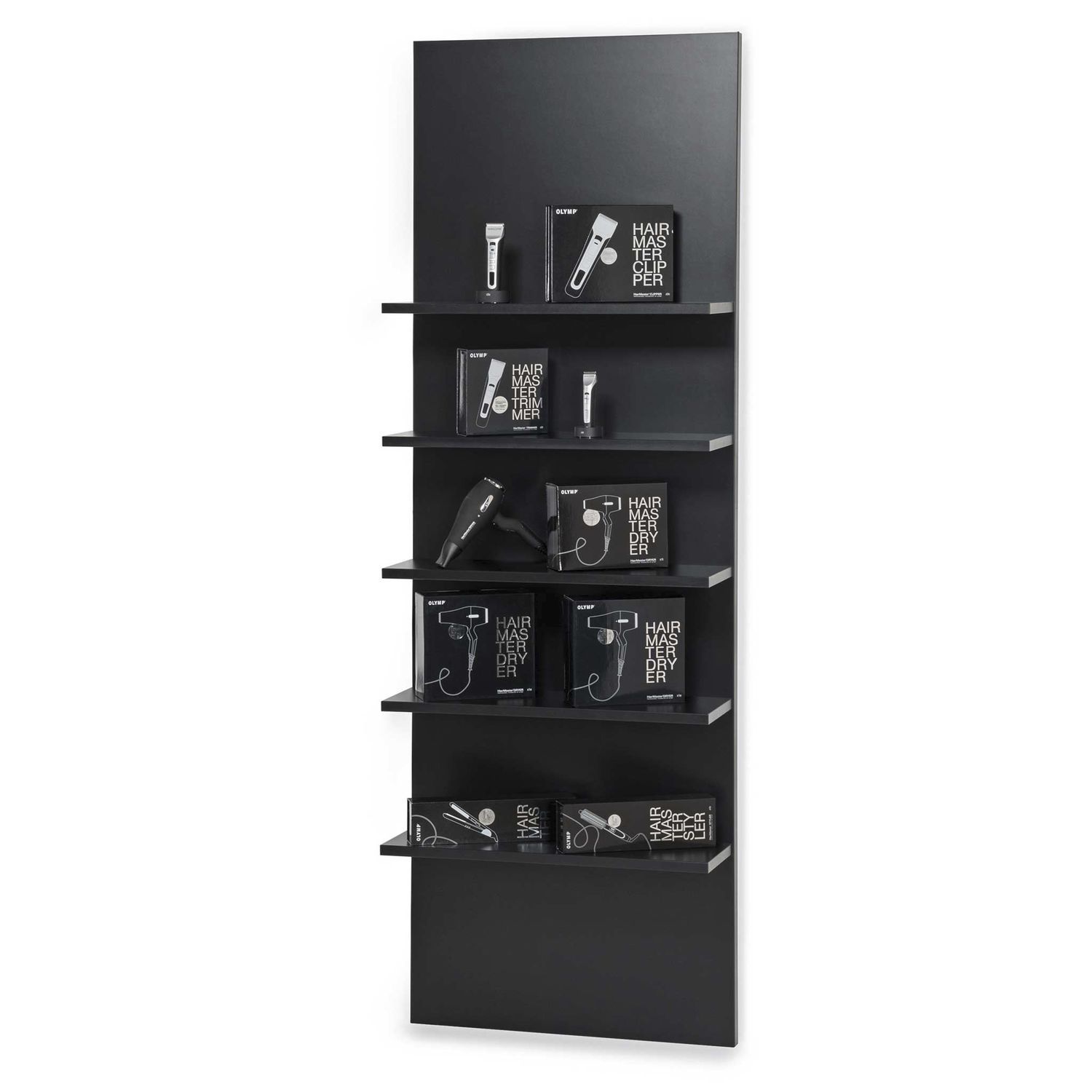 Expositor multiusos - BASIC FB - OLYMP - de pared / de madera / a una cara