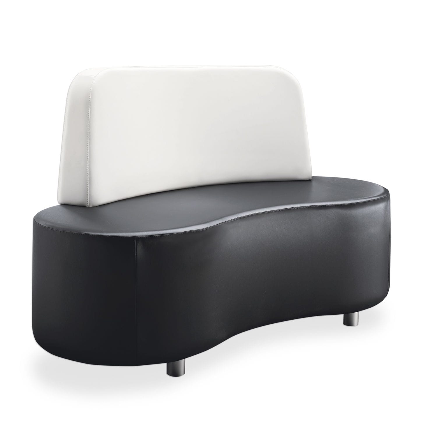 Banqueta contemporánea - FUSION - VEZZOSI - de cuero / para edificio ...