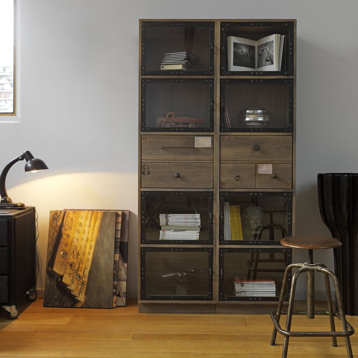 Biblioteca modular - Artcopi - clásica / de madera