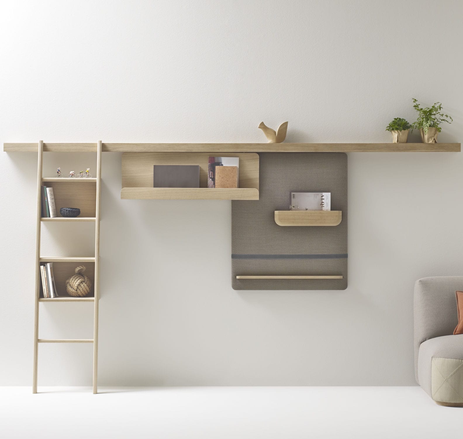 Sistema de repisas de pared - ZUTIK - Alki - contemporáneo / de madera ...