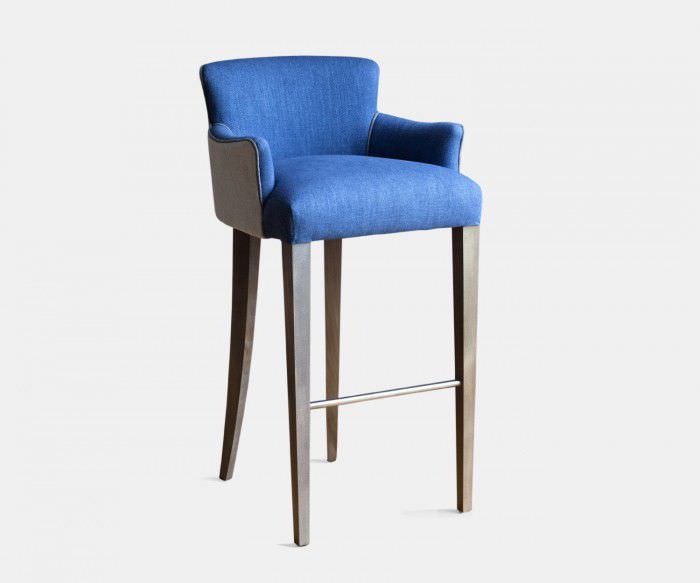 Silla de bar contemporánea - NANTES - William Yeoward - de tejido ...