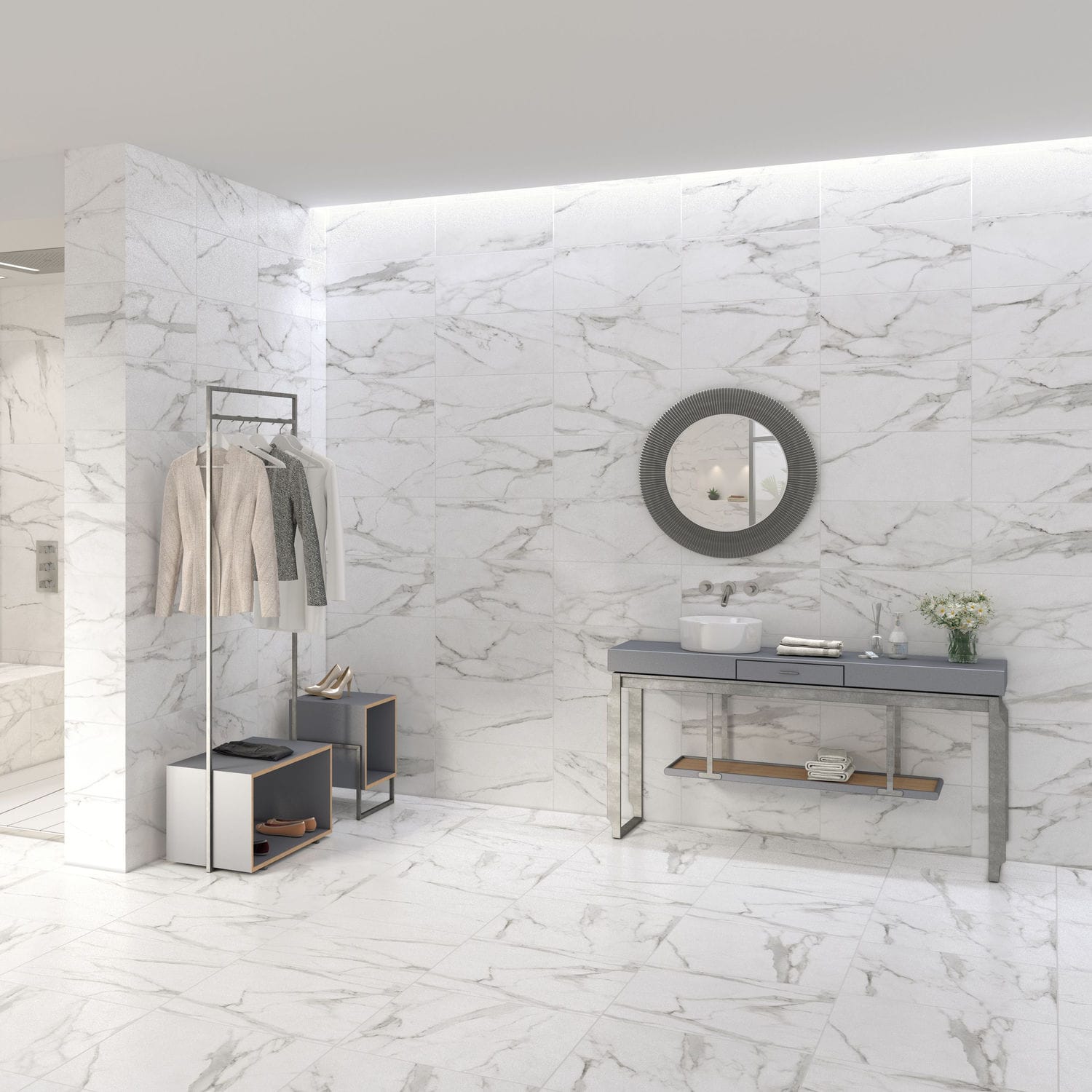 Baldosa de baño - DA VINCI 60 - Azteca - de pared / de suelo / de gres porcelánico